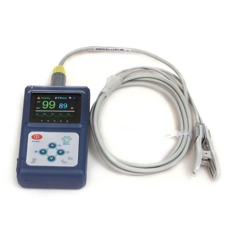 CONTEC Veterinary Pulse Oximeter CMS60D-VET with Tongue SpO2 Probe+USB ...