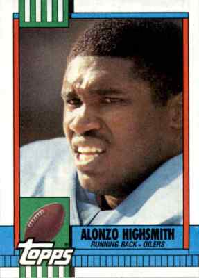 1990 Topps Football Alonzo Highsmith Houston Oilers #220 | eBay