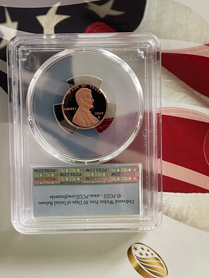 2024 S 1C Lincoln Cent PCGS PR69DCAM SHIELD FIRSTSTRIKE FLAG LABEL | eBay