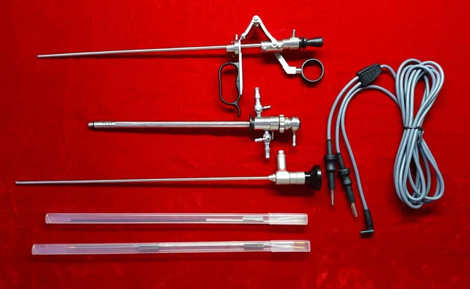 Laparoscopic Cystoscopy Working Element Bipolar passive Double stem ...