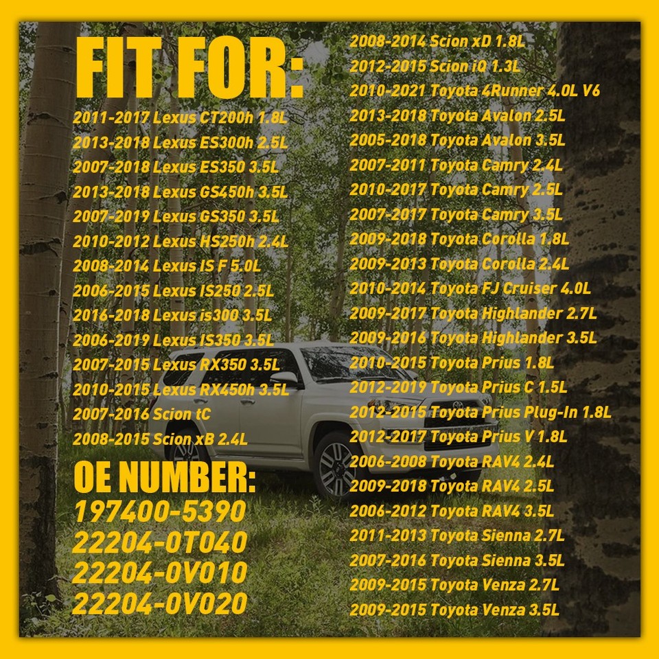 Mass Air Flow Meter Sensor MAF Fits for Toyota Highlander Corolla Camry ...