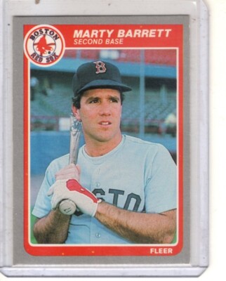 1985 Fleer - #150 Marty Barrett Boston Red Sox baseball card | eBay