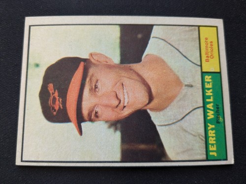 1961 Topps Baseball Card # 85 Jerry Walker - Baltimore Orioles (VG/EX ...