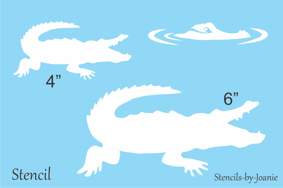 Alligator Wall Stencil