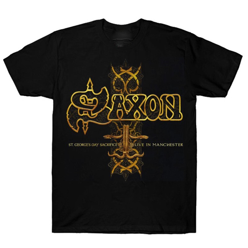 Vtg Saxon Band Music Concert Tour Cotton S-5XL Unisex Black Tee Shirt ...