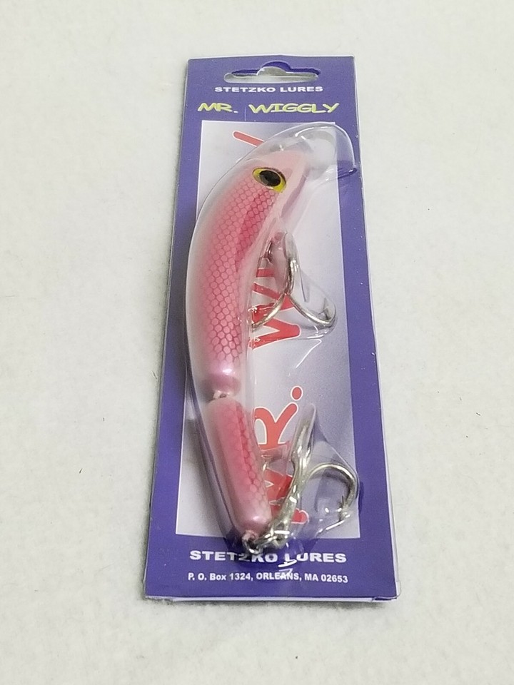 Tony Stetzko Sm. Mr Wiggly Pink Scale Salt Surf Lure 1 oz. NOS 5.75 ...