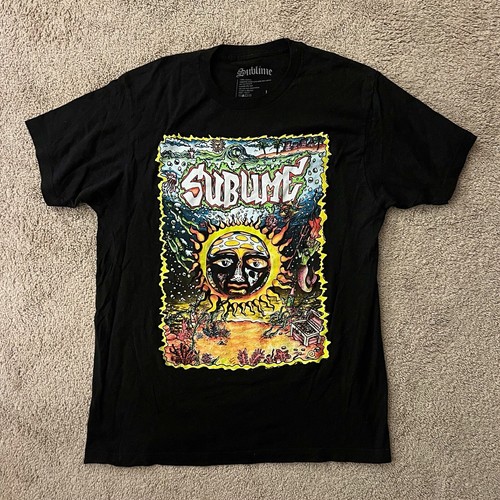 Sublime Band T Shirt Black Large Badfish Underwater Rock Tee Concert ...