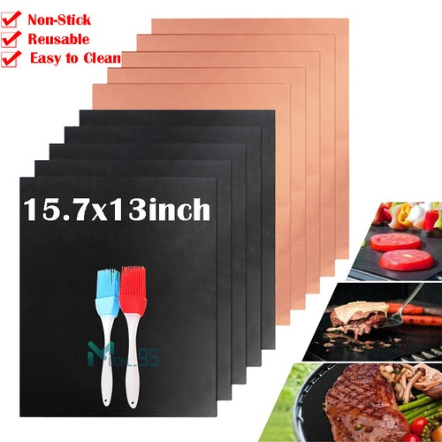 5/10pcs BBQ Grill Mats Outdoor Cooking Baking Non Stick Reusable ...