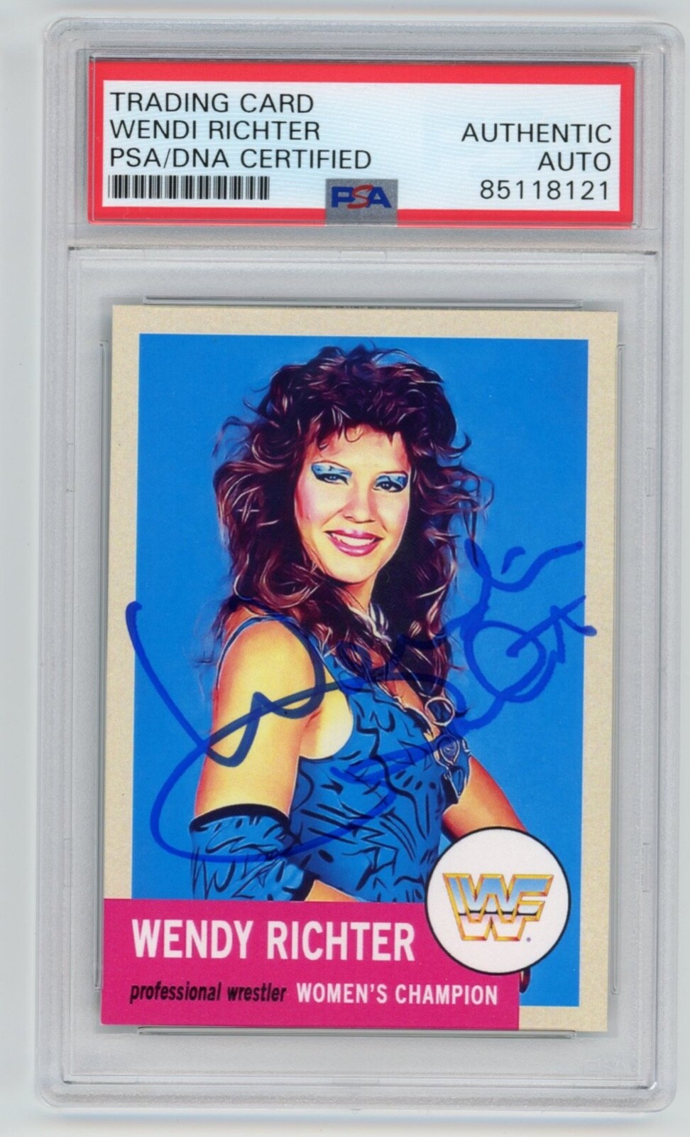Wendi Richter sign 1953 Style Custom card PSA DNA Auto Autographed WWE ...