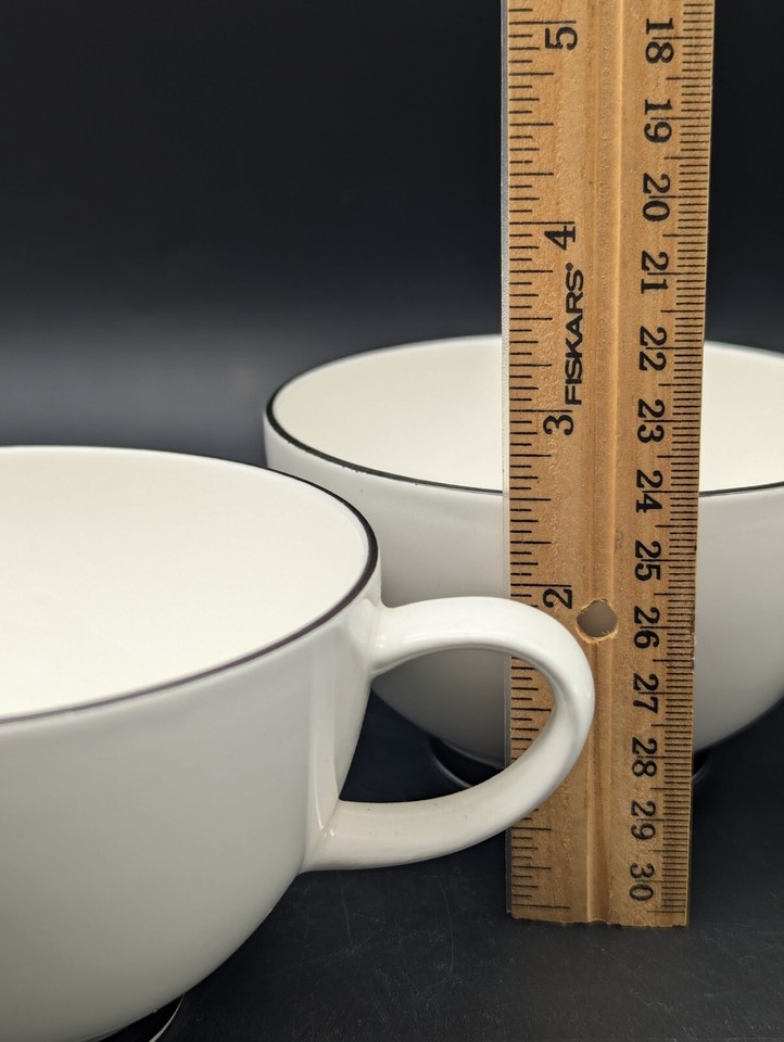 Portmeirion Soho Porcelain Coffee Cups Black And White | eBay