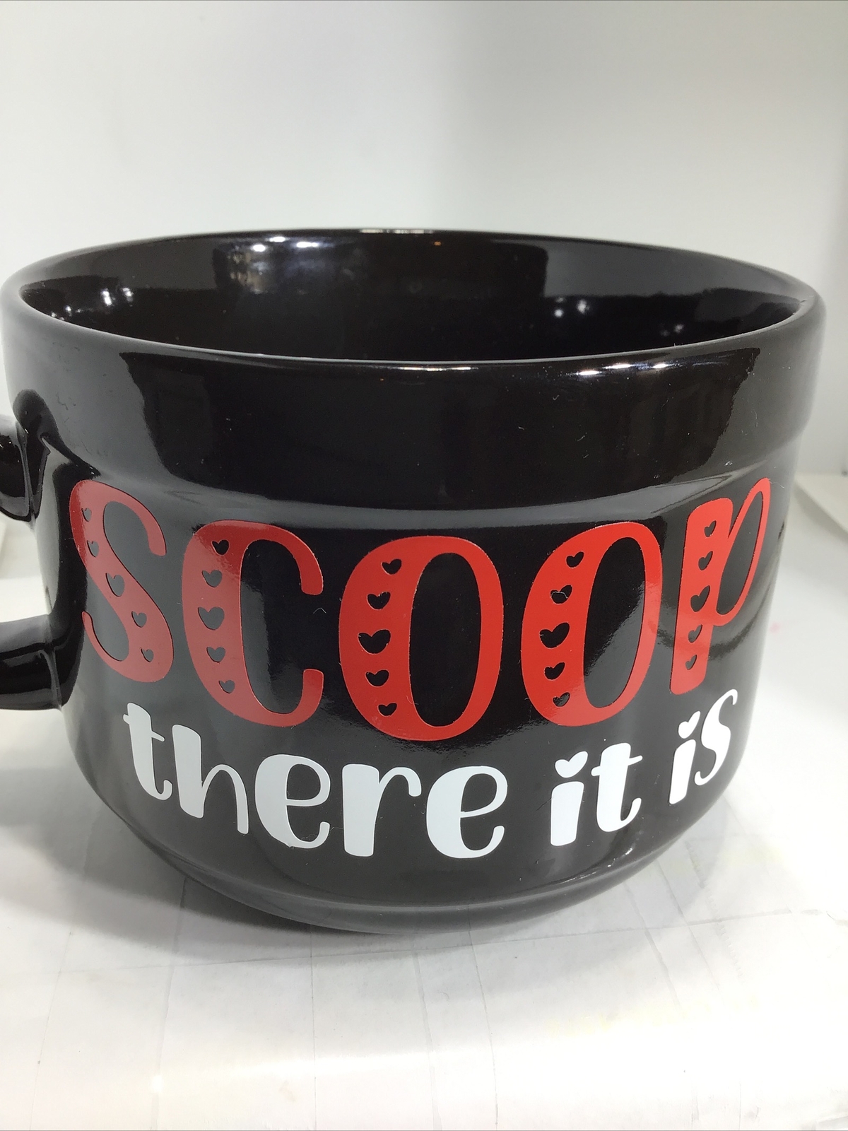 SCOOP THERE IT IS COFFEE MUG. WHOOPS THERE IT IS MUG. Art Deco Mug ...
