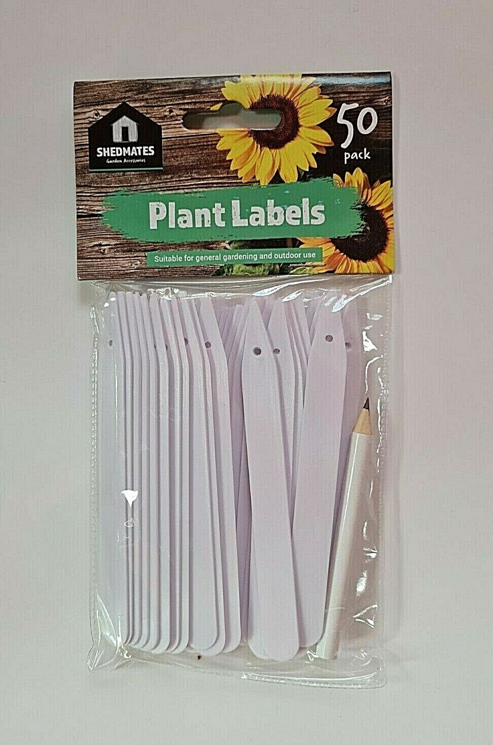 50 Plant Label White Tags Stick Garden Seed Labels Pot Tray Markers ...