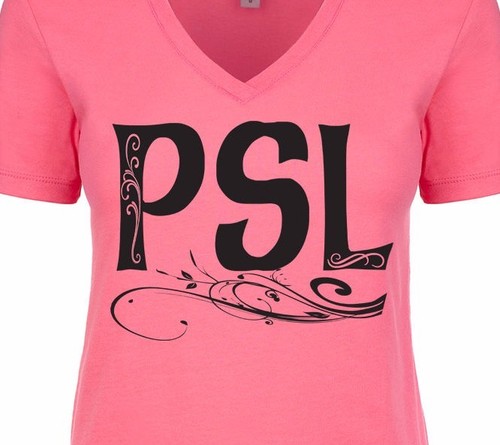 PSL Pumpkin Spice Latte Fall Coffee Basic Bitch Women's V-Neck T-Shirt ...