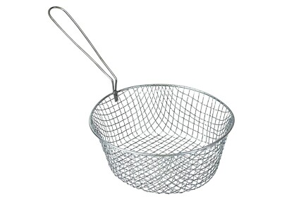 Wire Chip Pan Frying Basket Light Weight Long Handle Frying Chip Basket ...