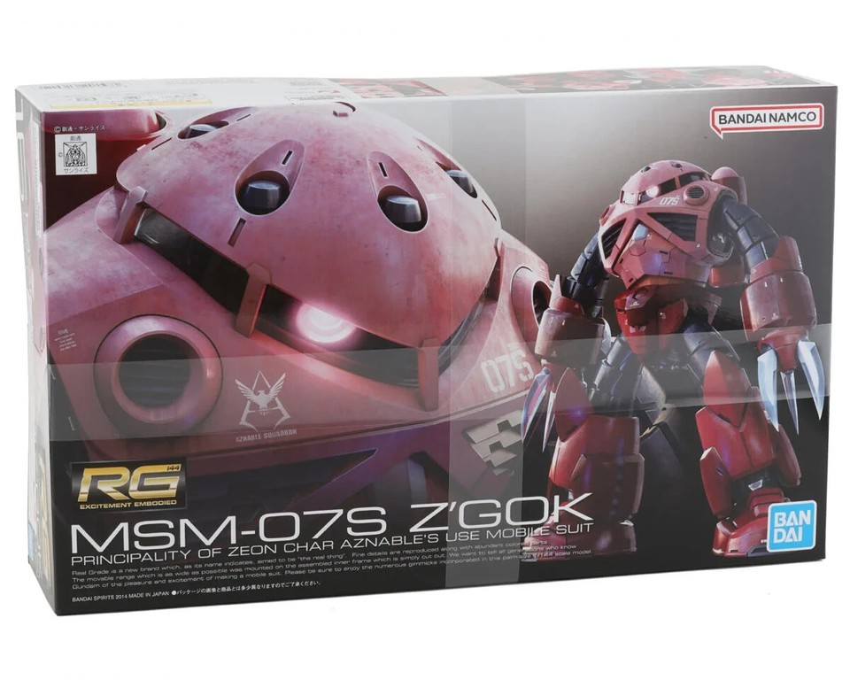 Bandai RG 1/144 #16 MSM-07S Z'Gok (Char Custom) "Mobile Suit Gundam ...