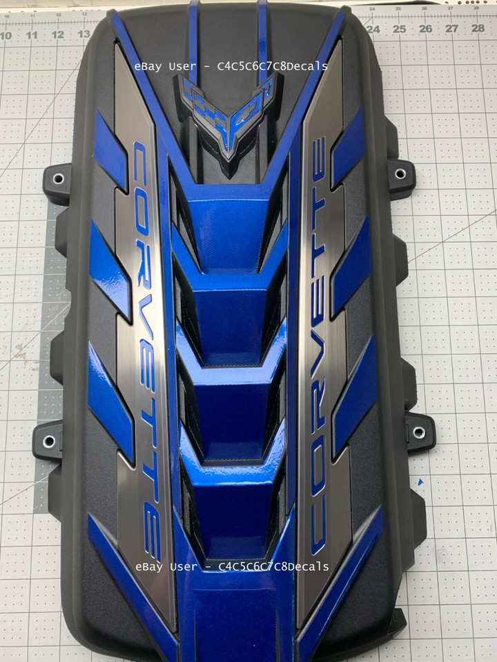 FITS Chevy Corvette StingRay C8 Engine Cover Decal 20 21 22 23 24 LOTS ...