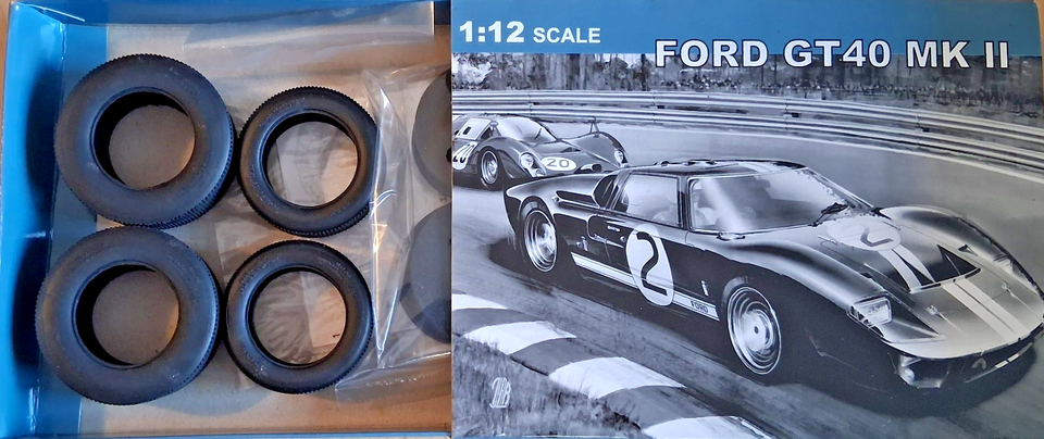 1966 Ford GT40 MK II Le Mans Winner MK2 1:12 Model Kit Trumpeter 05403 ...