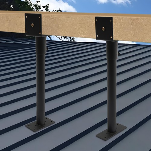 Roof Mount Brackets, Roof Riser Brackets for Patio, Roof Beam Brackets ...
