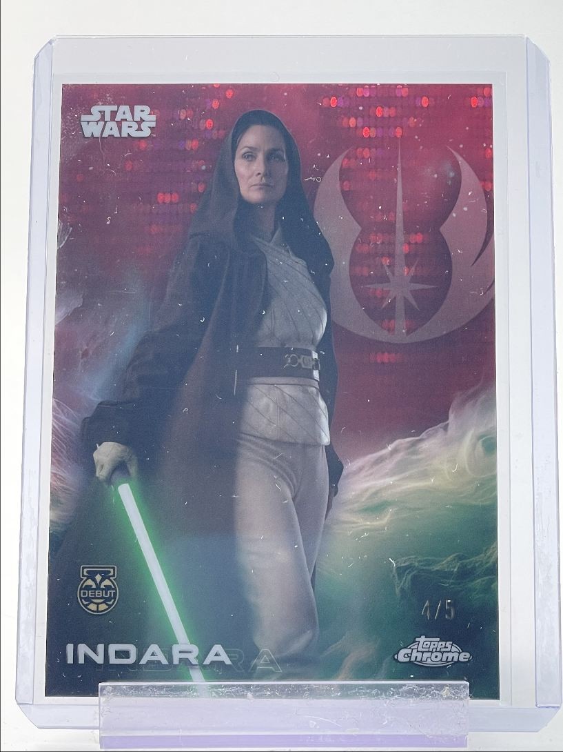 INDARA 2025 TOPPS CHROME STAR WARS DEBUT THE ACOLYTE RED PULSAR /5 ...