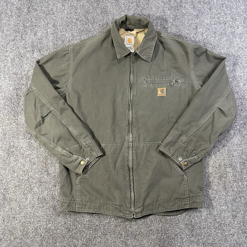 Carhartt J169 DMS Zip Up Jacket Medium Men’s Green Vintage 90s Workwear ...