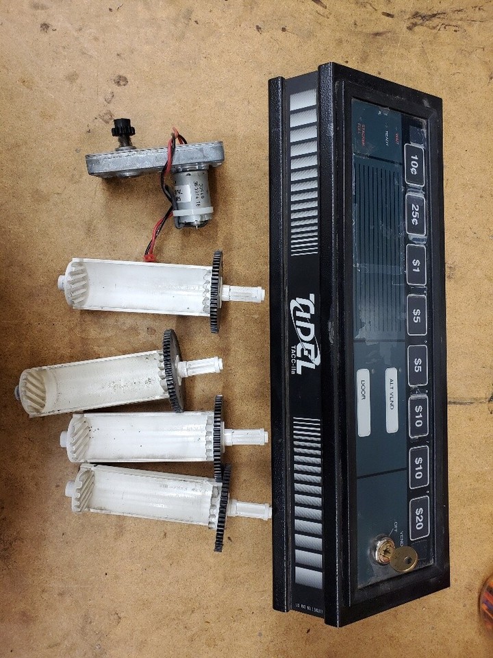 Tidel Tacc II A; One motor with gear, 4 coin chutes, 1 control board ...