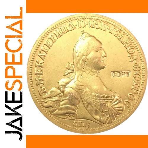 1775 Russia Replica Coin in Gold Finish | eBay