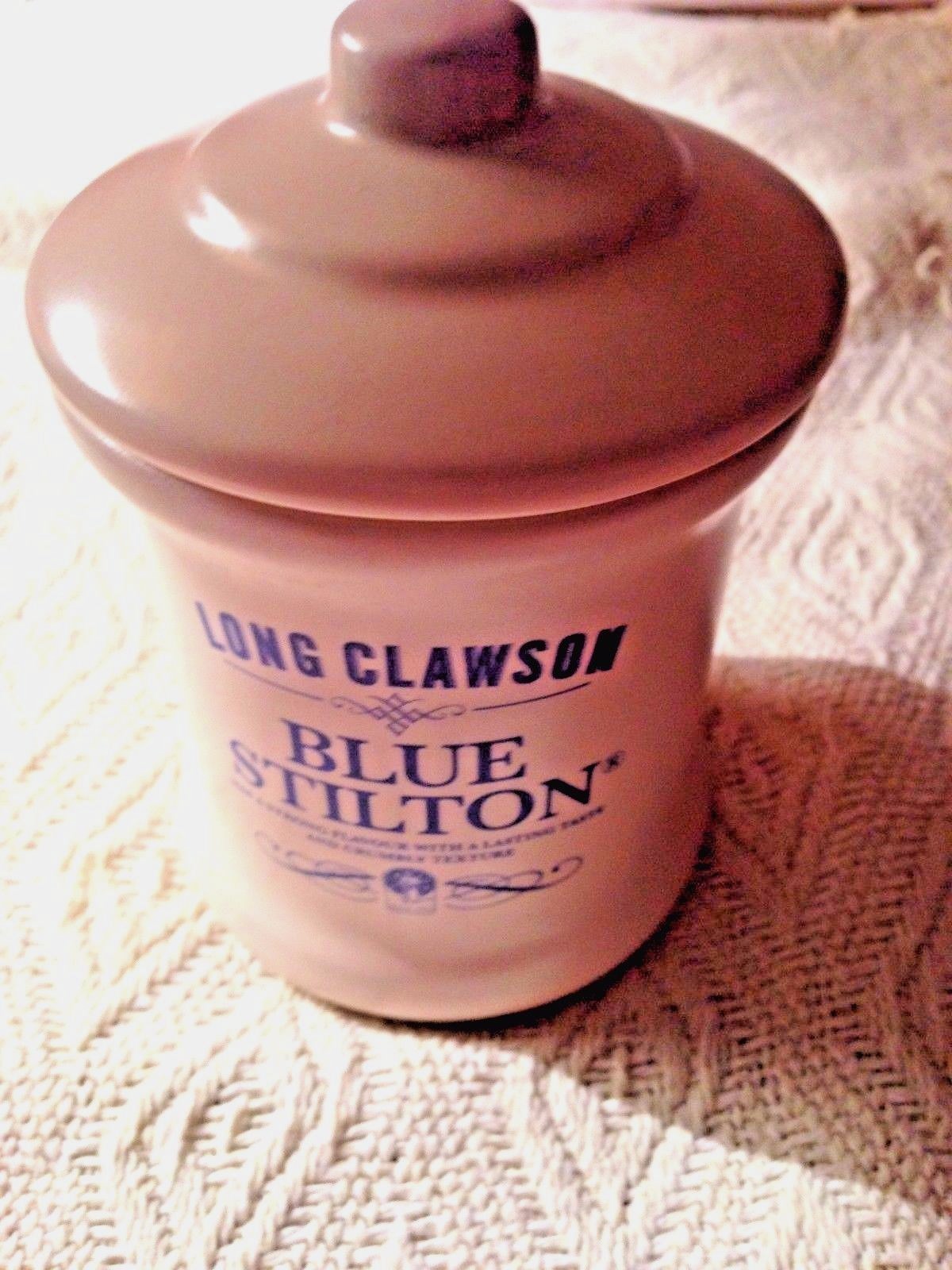 Blue Stilton ceramic cheese pot with lid | eBay UK