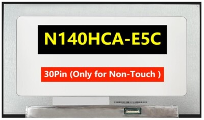 New LCD Screen for Dell PN WCDHX 0WCDHX NV140FHM-N4N 30pin IPS FHD ...