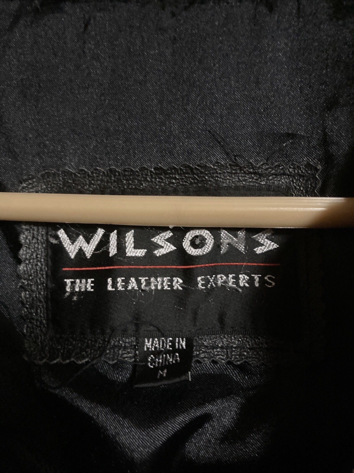 Mens Vintage Wilsons Parka Style Leather Jacket Size M - Gem