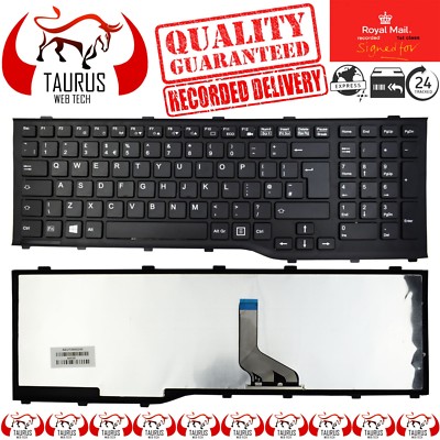 New FUJITSU AH532 A532 N532 NH532 KEYBOARD UK LAYOUT WITH FRAME ...