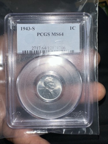 1943 S 1c Lincoln Steel Wheat Cent PCGS MS 64 Just Graded | eBay