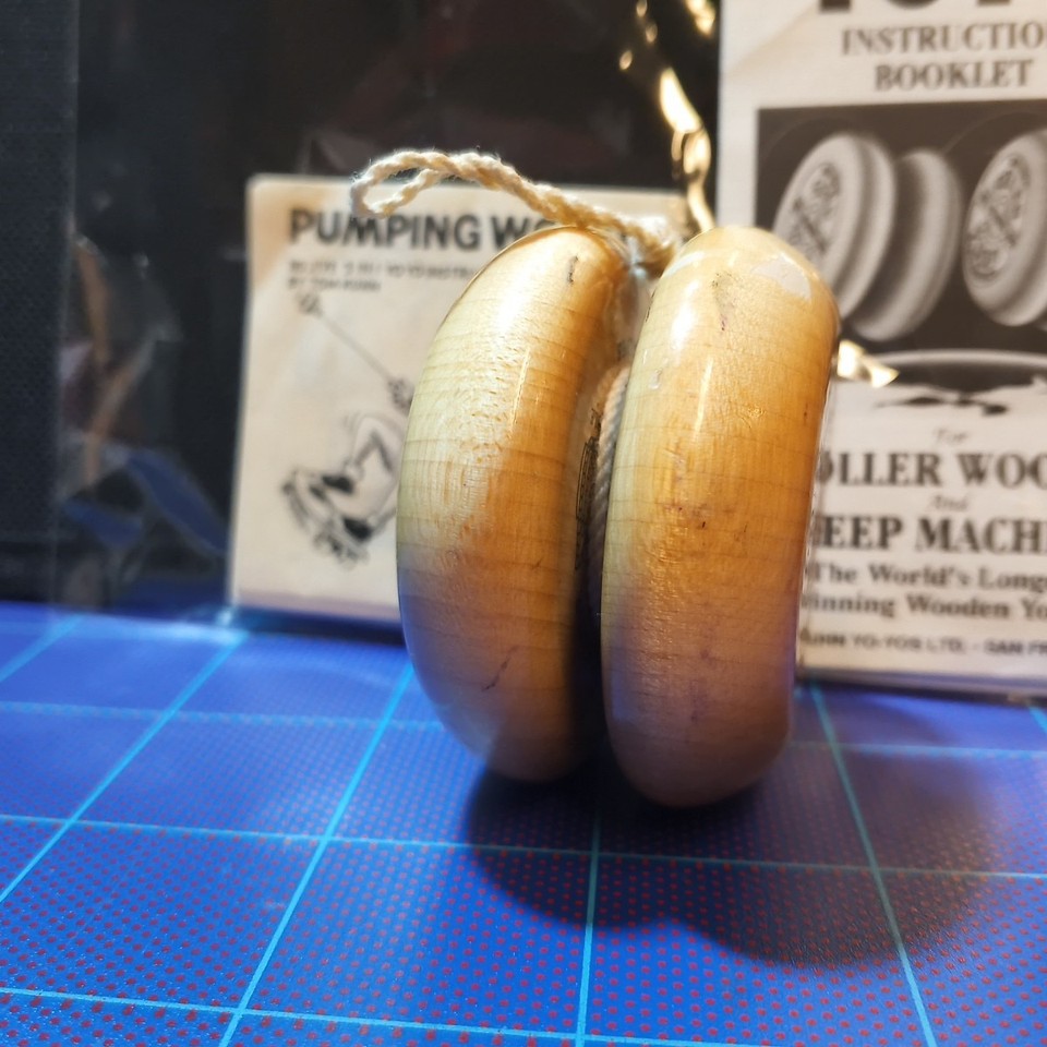 Vintage Tim Kuhn Roller Woody San Francisco Wood Wooden Ball Bearing ...