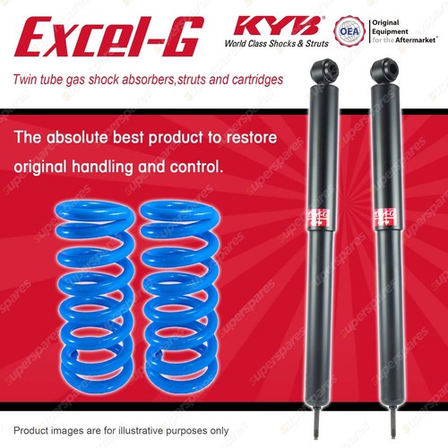 Rear KYB EXCEL-G Shock Absorbers + HD Raised Coil Springs for FORD ...