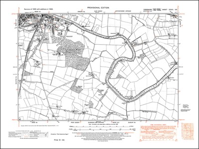 Selby SE, old map Yorkshire 1938: 221SE repro | eBay