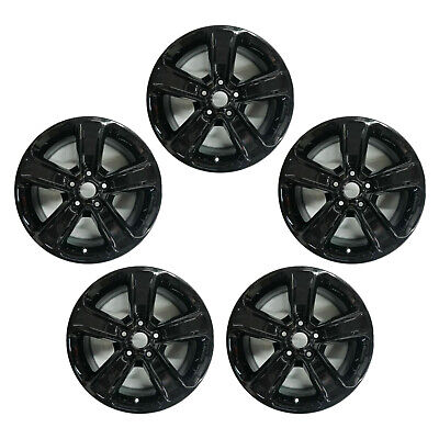 Jeep Wrangler BLACK OEM Wheel 18" 18x7.5 2019-2023 Set of 5 Factory Rim ...