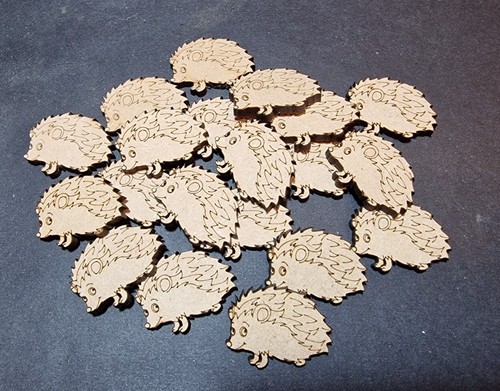 Cute Hedgehog Laser cut MDF Craft Shapes Embellishment Various Size ...