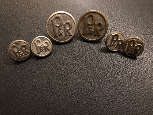 Rare Set P & R Philadelphia Reading Railroad Uniform Buttons ...