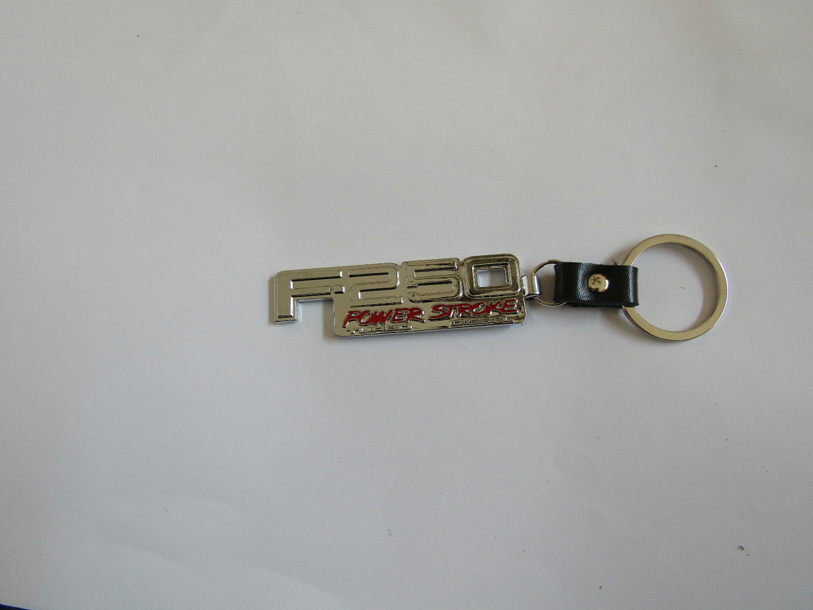 FORD F250 POWER STROKE TURBO DIESEL FENDER EMBLEM LOGO KEYCHAIN KEYRING ...