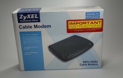 ZyXEL DOCSIS 3.0 lPv6 Compatible Cable Modem w/ 4x4 Channel Bonding BRG ...
