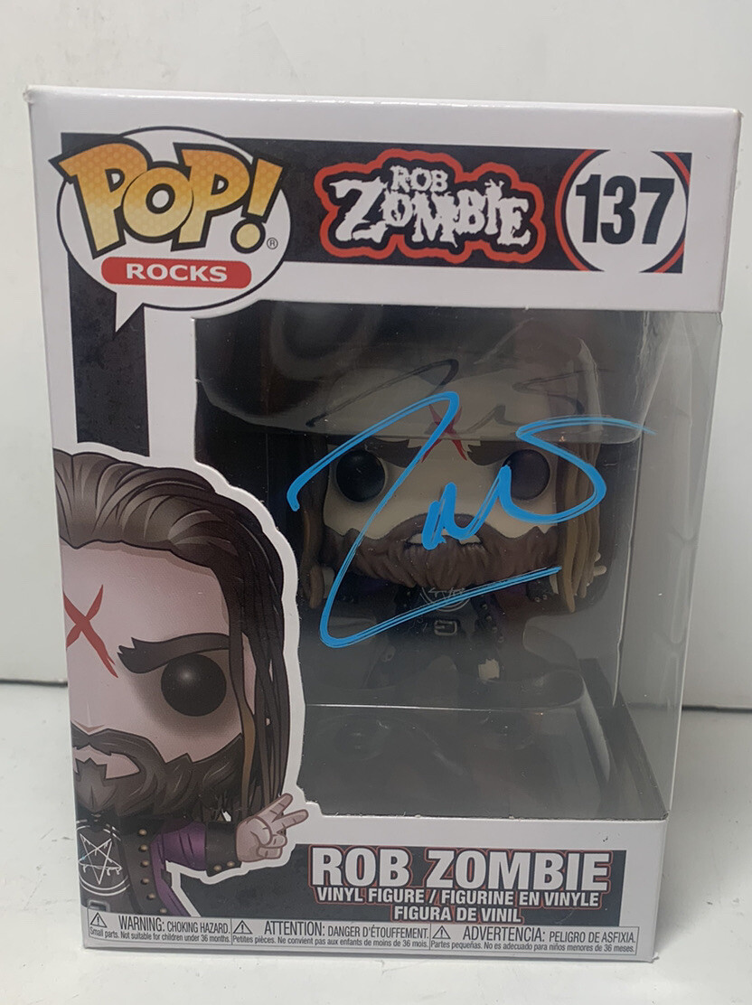 Rob Zombie Signed Funko Pop #137 JSA COA House of 1000 Corpses BAS ...