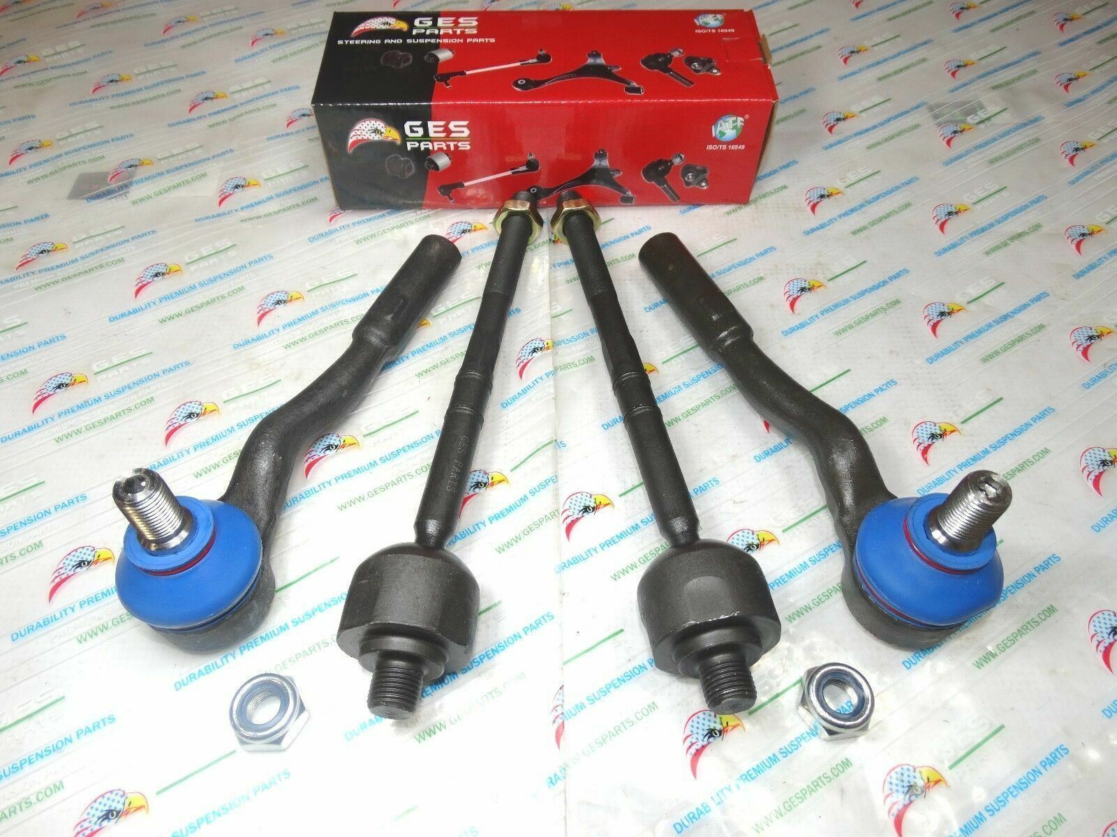 4 Front Inner & Outer Tie Rod Ends For Mercedes Benz W211 E320 E350 ...