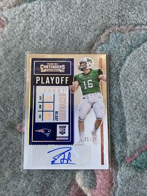 2020 Contenders NFL Silver Justin Rohrwasser Rookie RC Auto #’d /99 ...