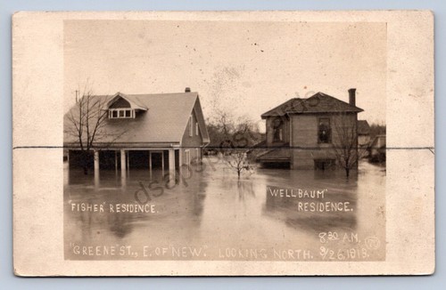K8/ Piqua Ohio RPPC Postcard c1913 Flood Disaster Homes Wellbaum 289 | eBay