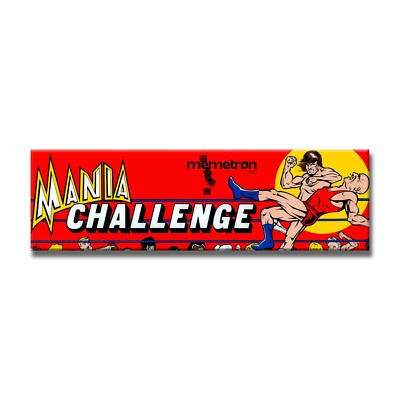 Mania Challenge Premium Arcade Marquee Restoration Backlit Sign Insert ...
