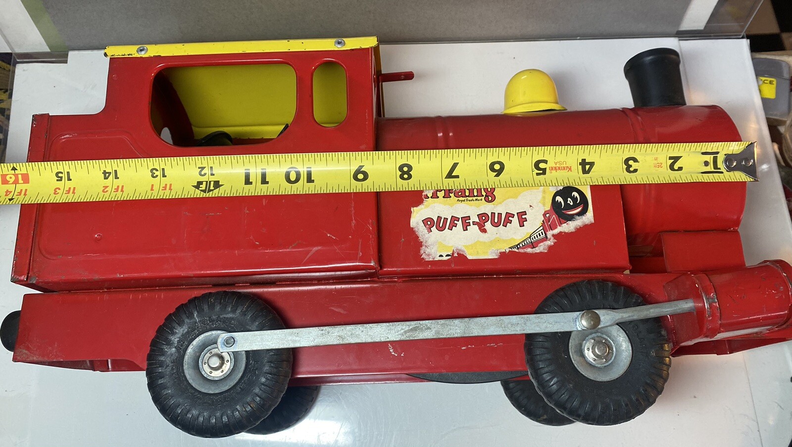 Vintage Large Metal Toy Train Triang Tri-Ang Puff Puff Locomotive ...