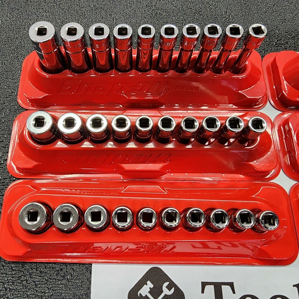 Snap-on Tools NEW 60pc 1/4" Drive 6pt & 12pt SAE Master Socket Set w ...