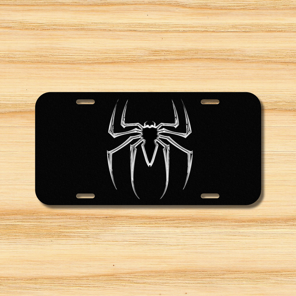 Spiderman Black Venom Spider man Hero Vehicle License Plate Marvel ...
