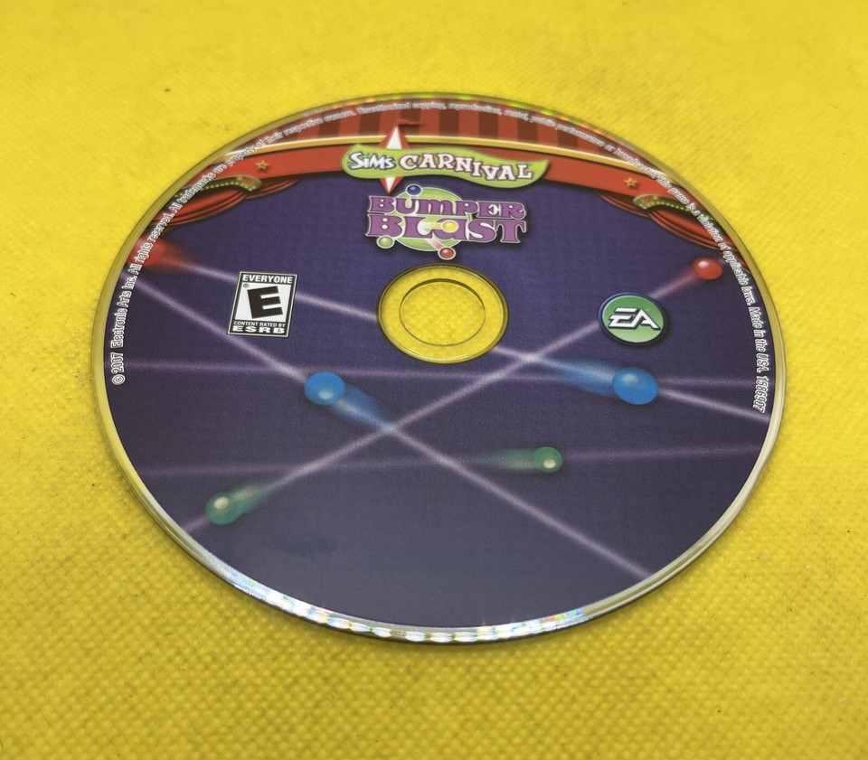 The Sims Carnival Bumper Blast (PC CD-ROM, 2007, EA w/ Manual, CD Key ...
