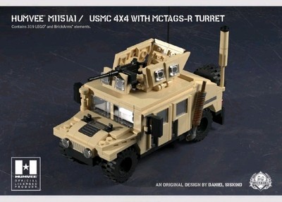 BRICKMANIA Humvee USMC 4X4 With Mctags-R Turret Sealed Brand New | eBay