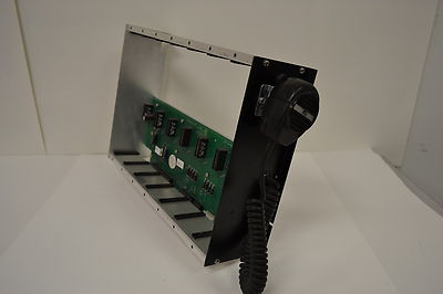 FCI GAMEWELL 7200 FIREVAC AUDIO BACKPLANE W/ CAGE AND MICROPHONE 1120 ...